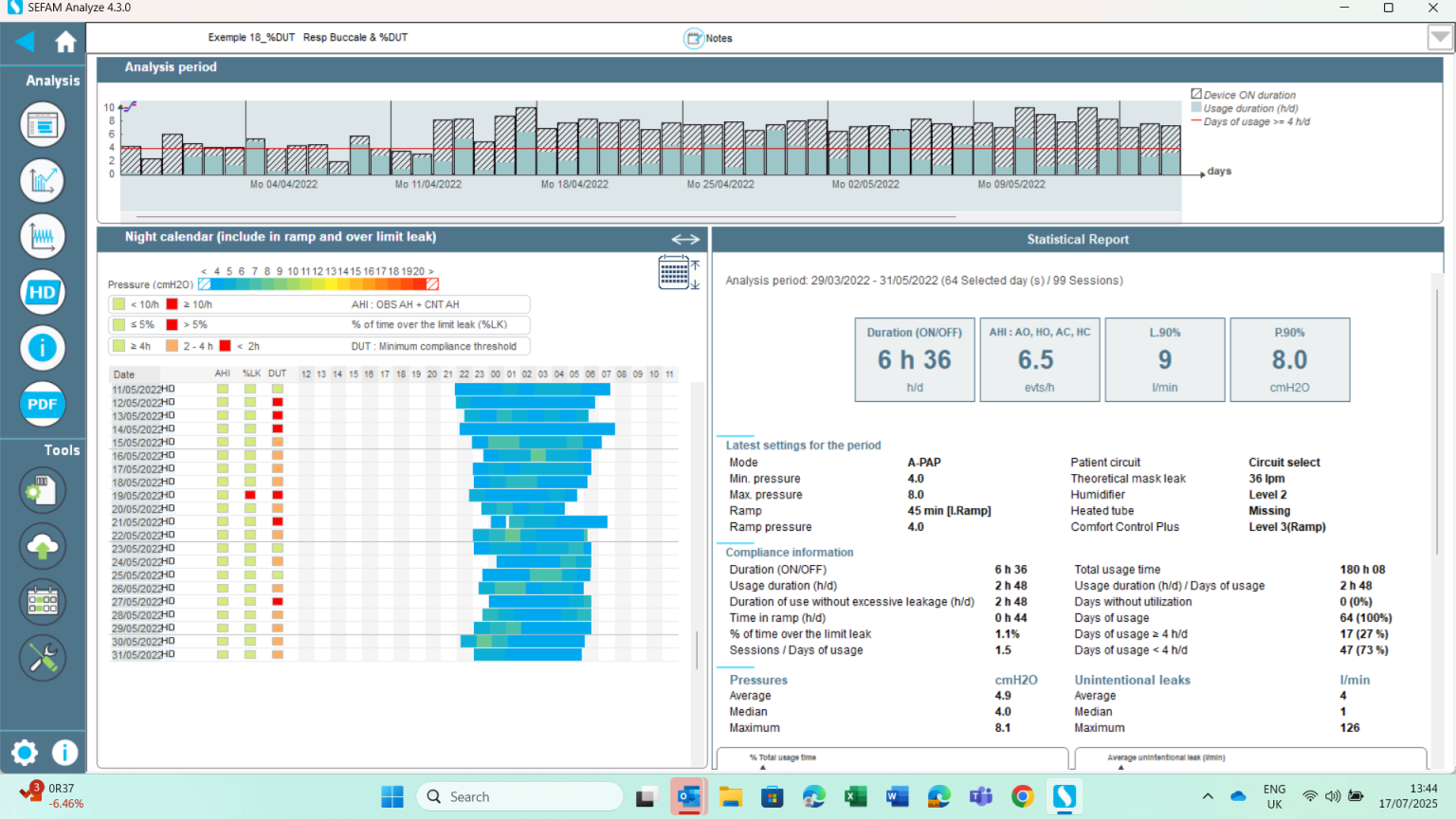 Sefam CPAP Software | Apps & Tools for Sleep Therapy