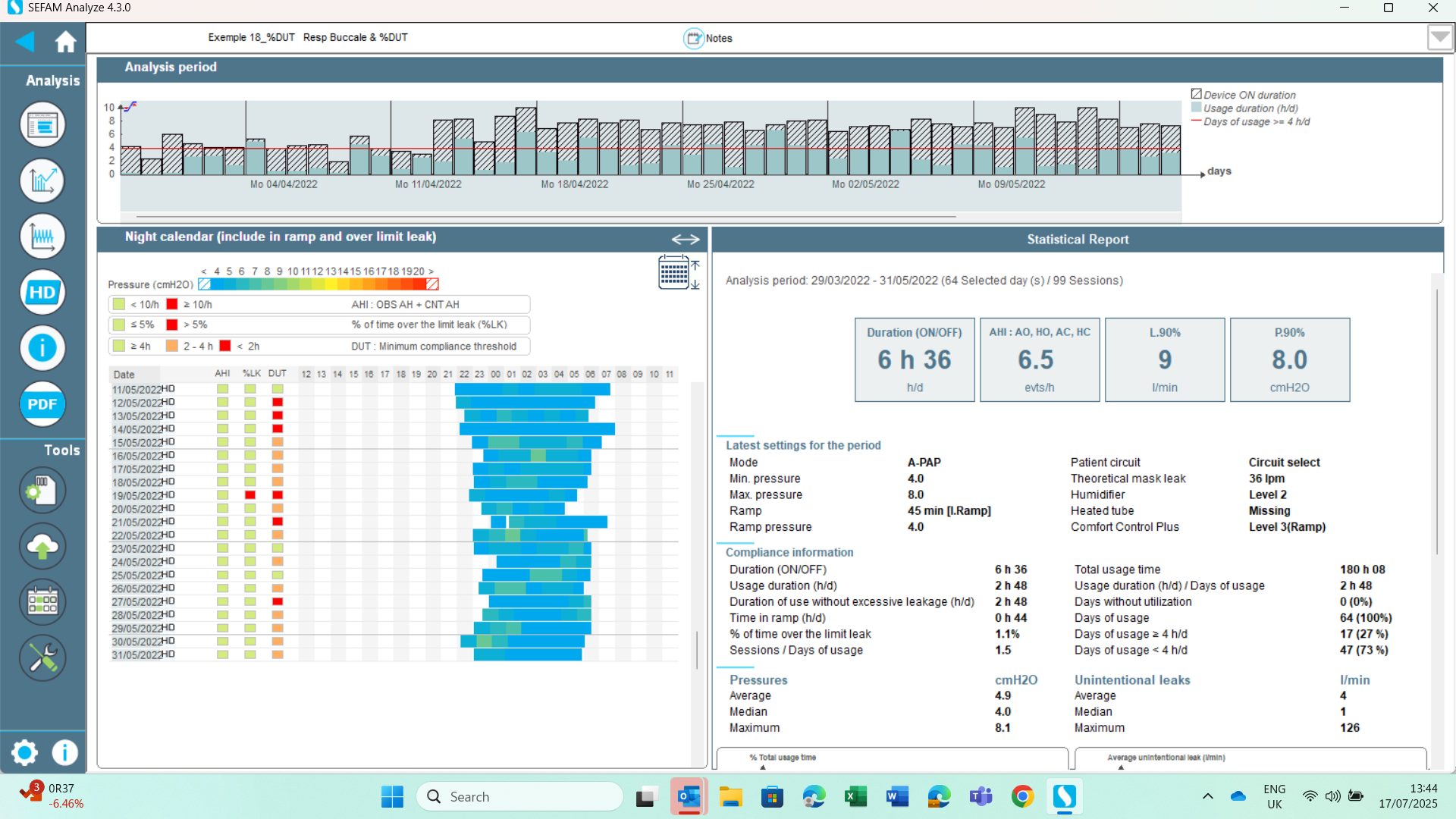Sefam CPAP Software | Apps & Tools for Sleep Therapy